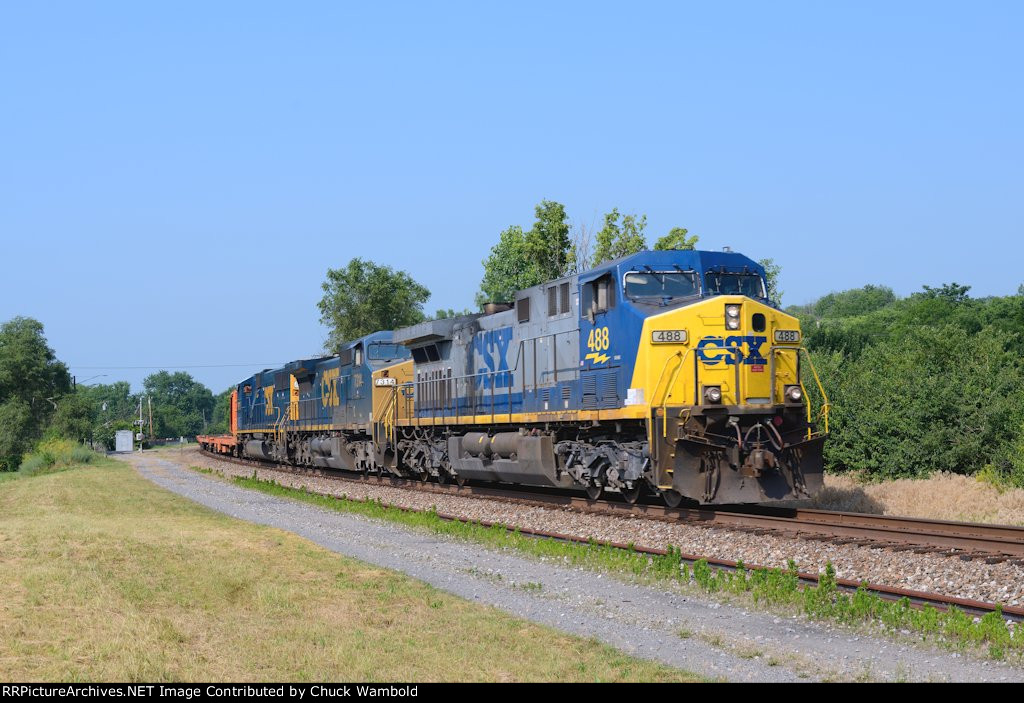 CSX 488 crossing Vance Road Moraine, Ohio